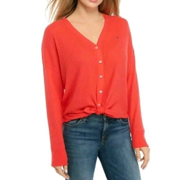Tommy Hilfiger | Tops | Tommy Hilfiger Womens Waffle Knit Lightweight ...